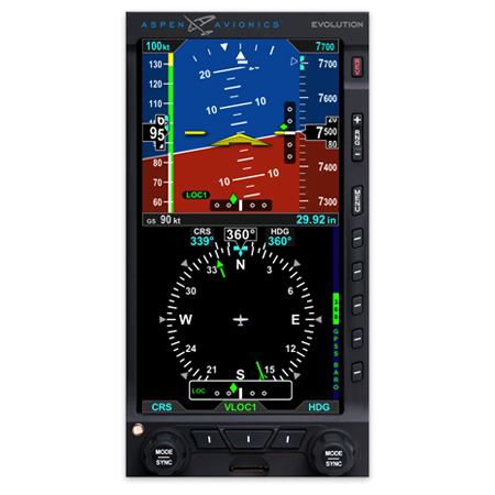 Aspen now shipping the Evolution E5 Electronic Flight Instrument ...